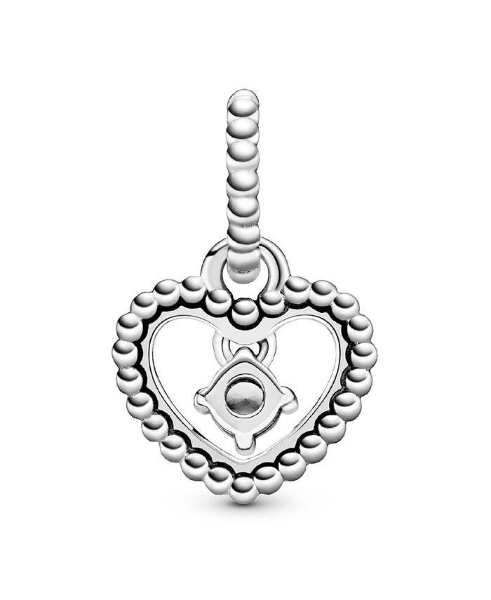 Pandora Birthstone Crystals Beaded Heart Dangle Charm - Macy's