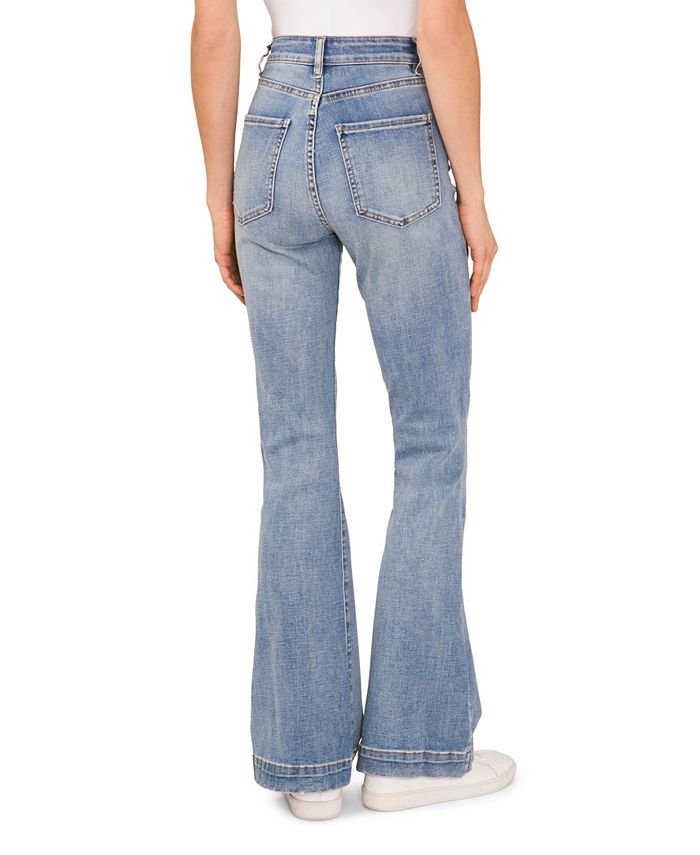 CeCe Women's Light Wash High-Waisted Flare Jeans - Macy's