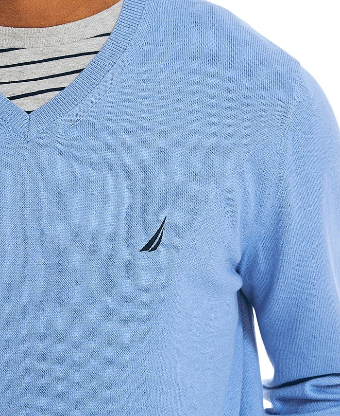 Nautica Men's Navtech Performance Classic-Fit Soft V-Neck Sweater - Macy's