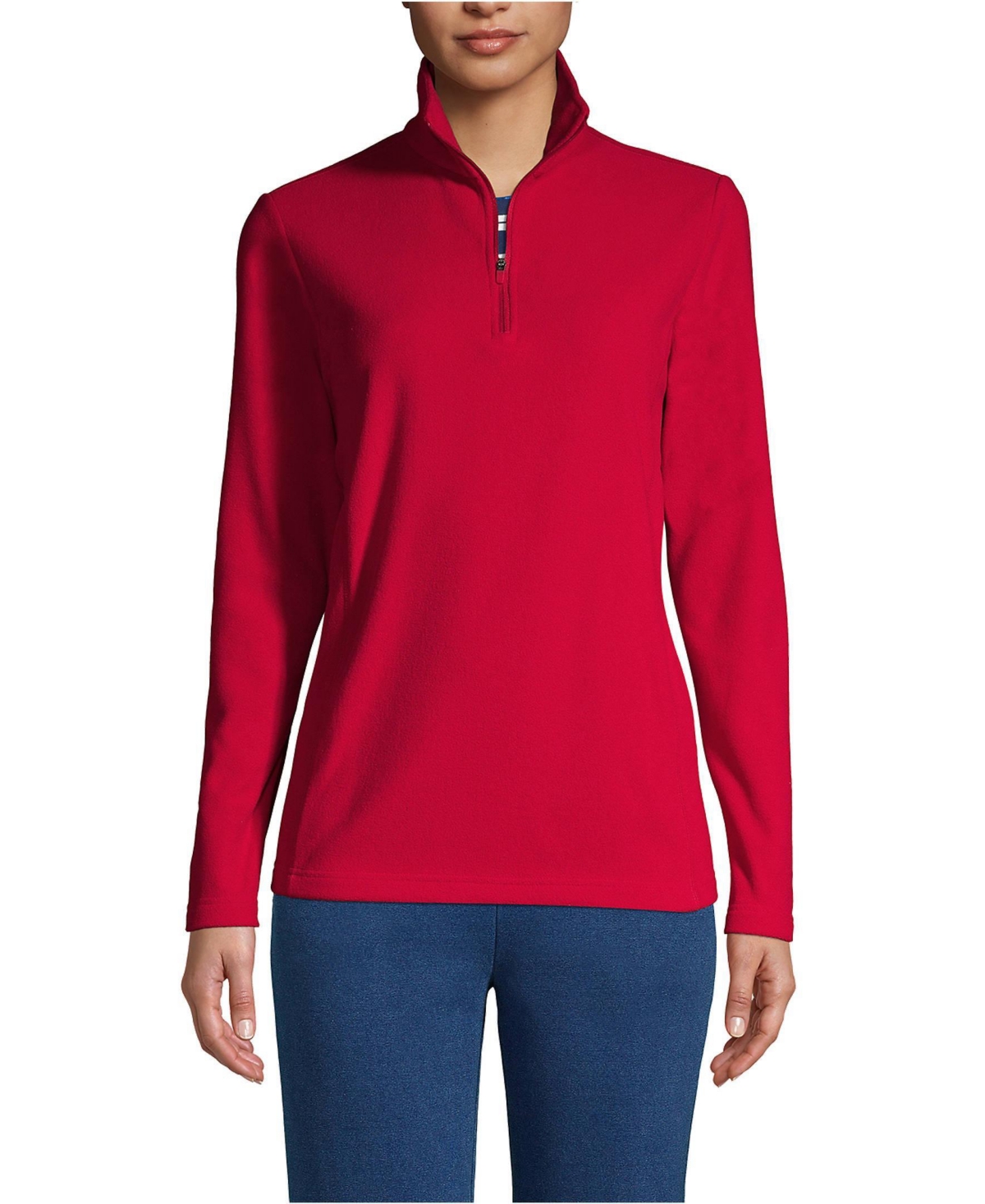 Click here for Lands End Womens Fleece Quarter Zip Pullover Jacke... prices
