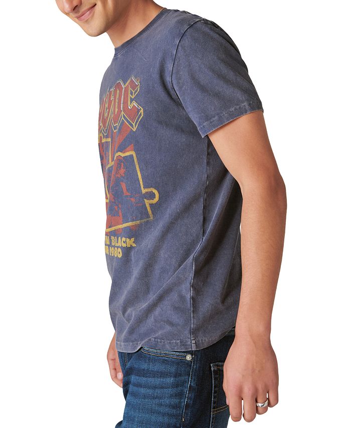 Lucky Brand Men's AC/DC Graphic Short Sleeve Crewneck T-Shirt - Macy's