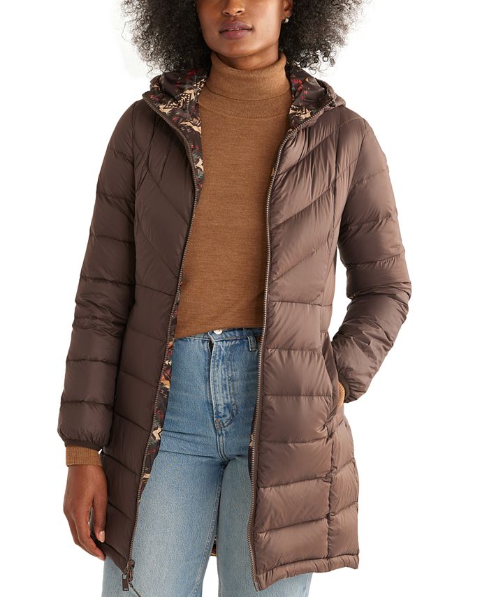 Pendleton Women's Sapphire Long Packable Hooded Parka - Macy's