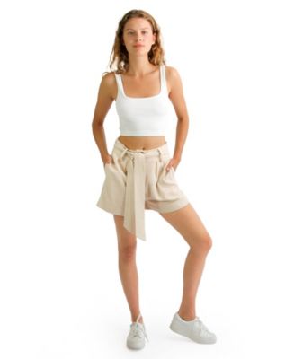 Belle & Bloom Women's Limitless Belted Shorts - Macy's