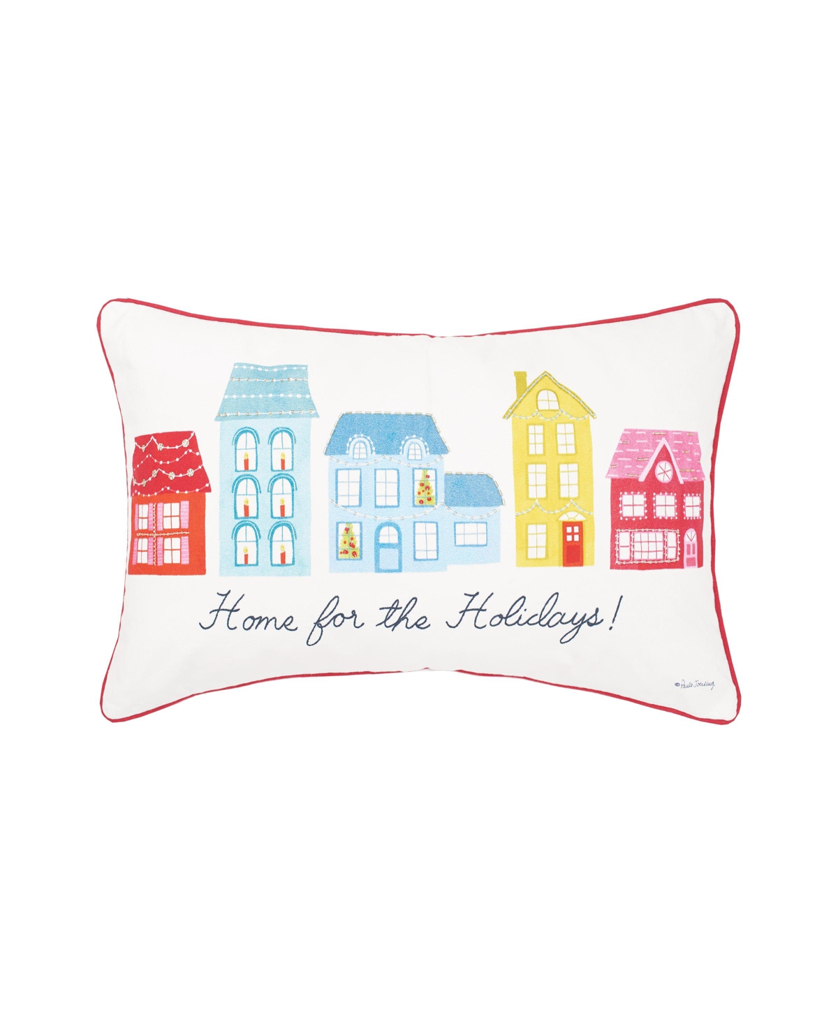 Click here for Village Holiday Printed & Embellished Throw Pillow... prices