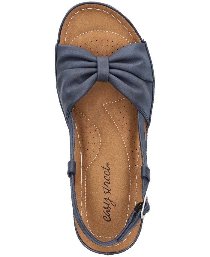 Easy Street Women's Jupiter Comfort Buckle Slingback Sandals - Macy's
