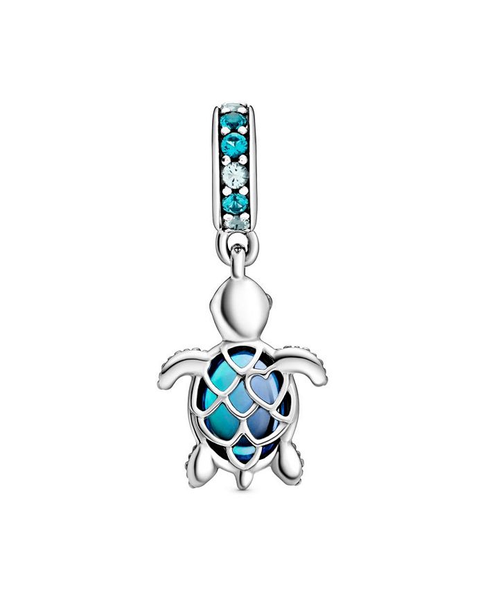 Pandora Crystals Murano Glass Sea Turtle Dangle Charm - Macy's