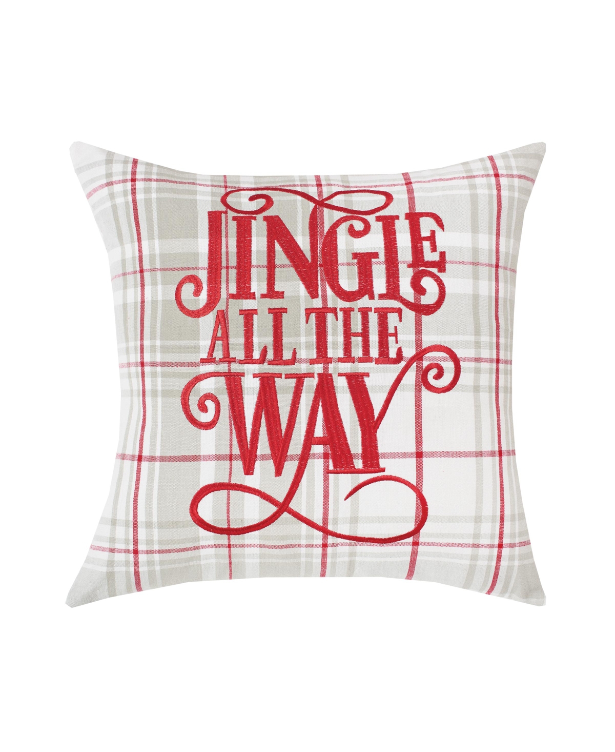 Click here for Jingle All The Way Printed Throw Pillow - Red prices