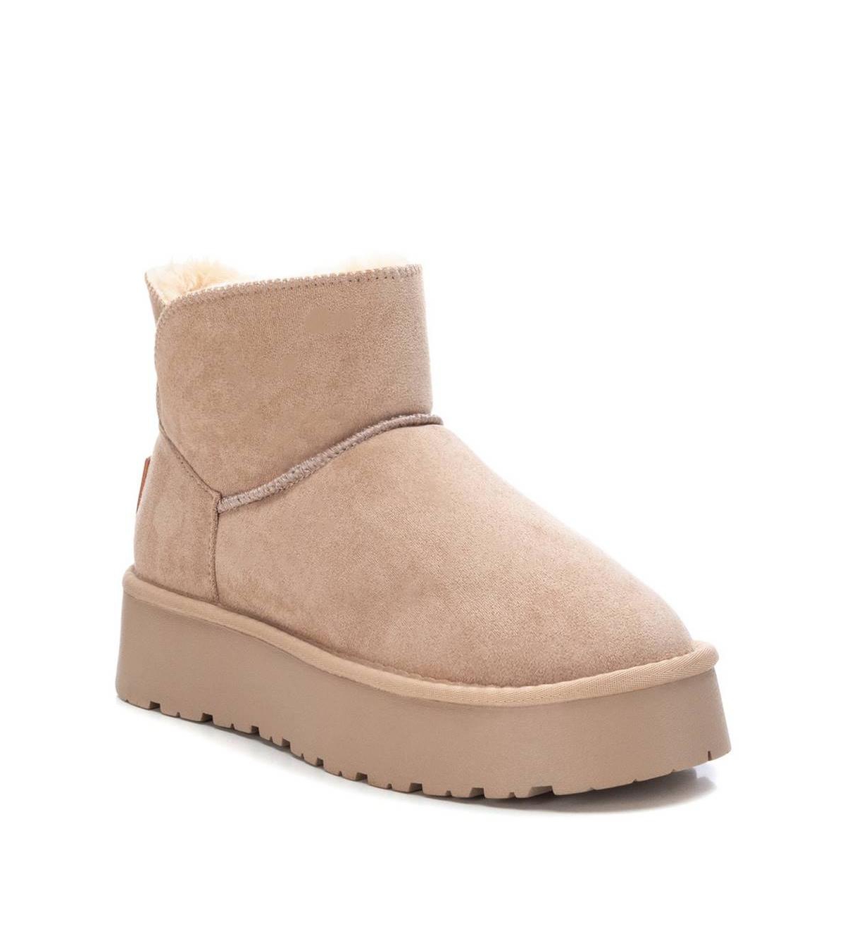 Click here for Womens Suede Winter Boots By Xti - Beige prices