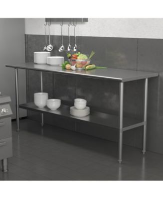 Under Shelf For Kitchen Prep And Work Tables - Adjustable Galvanized ...