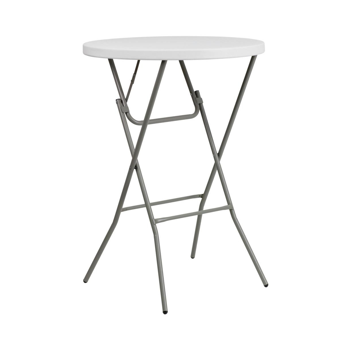 Click here for 2.6-Foot Round Plastic Bar Height Folding Table -... prices