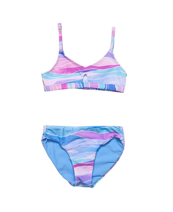 Snapper Rock Toddler, Child Girl Water Hues Keyhole Bikini - Macy's