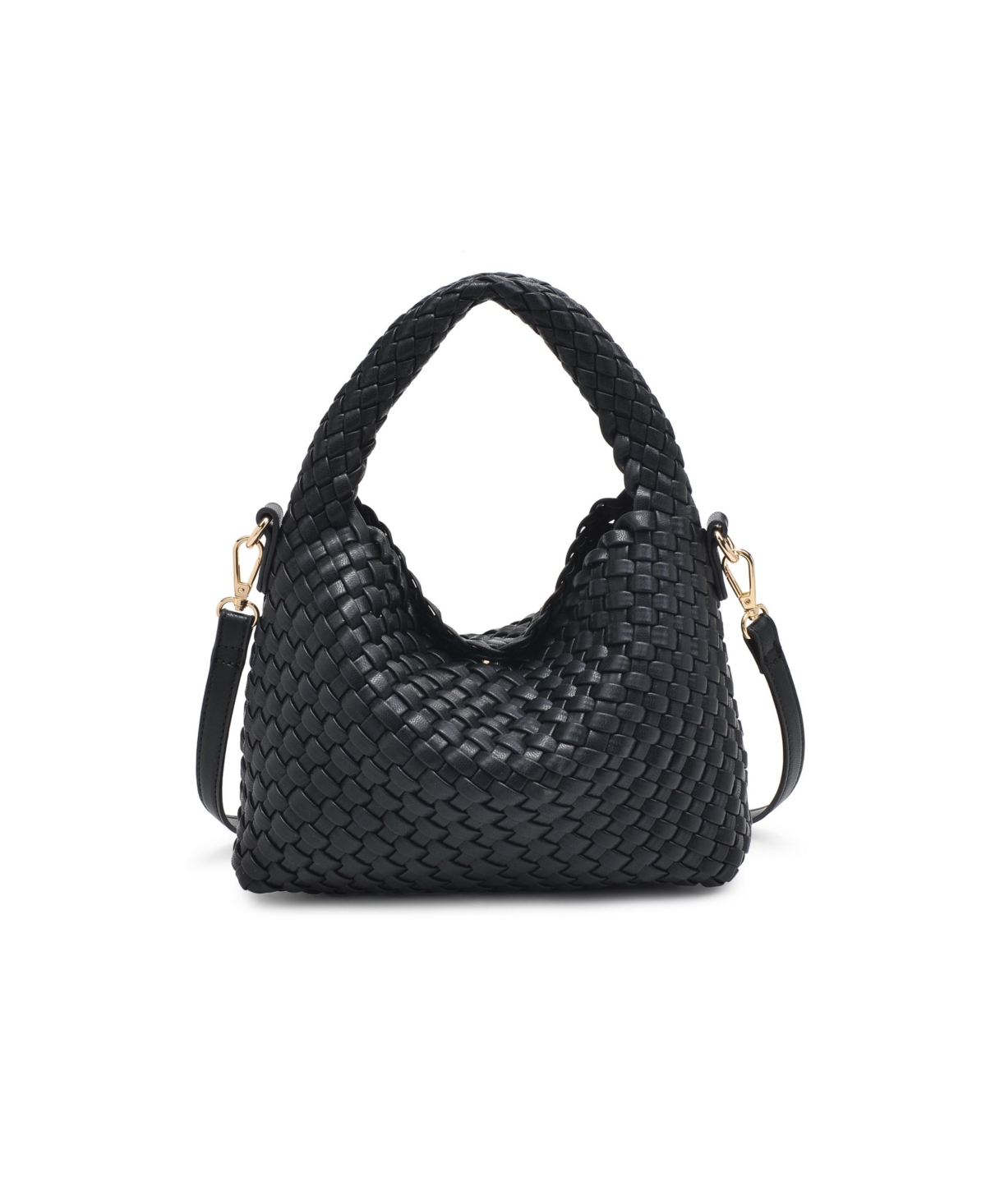 Click here for Moda Luxe Jessamine Woven Crossbody - Black prices