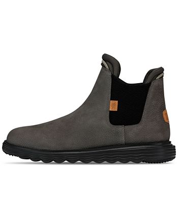 Hey Dude Men's Branson Craft Leather Casual Chelsea Boots from Finish ...