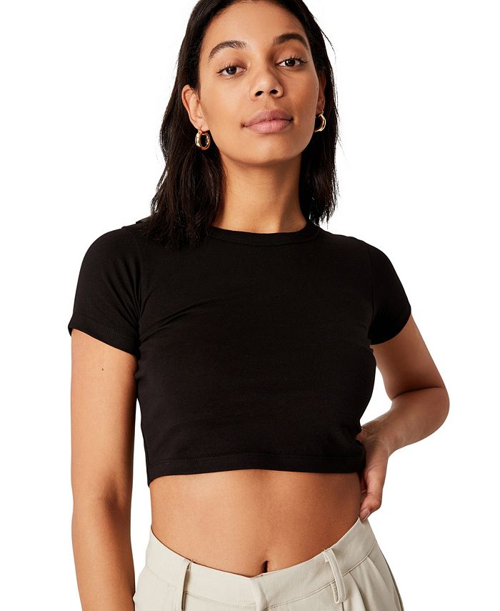 COTTON ON Women's Micro Baby Crop T-shirt - Macy's
