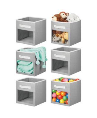 mDesign Kids Fabric Closet Storage Organizer Cube Bin Box - 6 Pack - Macy's