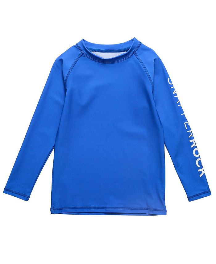 Snapper Rock Marine Blue LS Rash Top - Macy's
