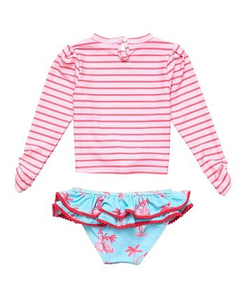 Snapper Rock Lighthouse Island Sustainable LS Ruffle Set - Macy's