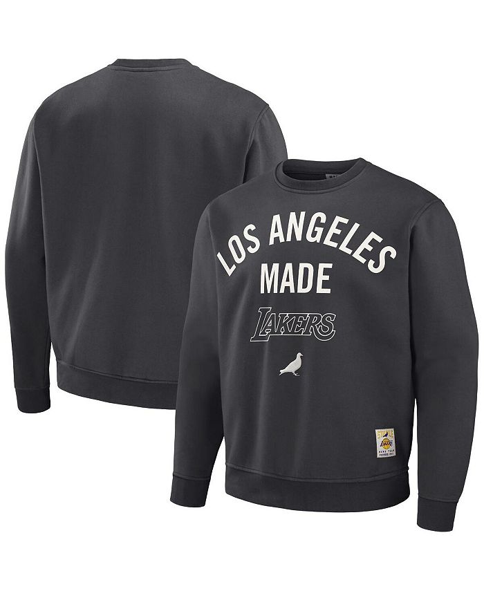 Staple Men's NBA x Anthracite Los Angeles Lakers Plush Pullover ...