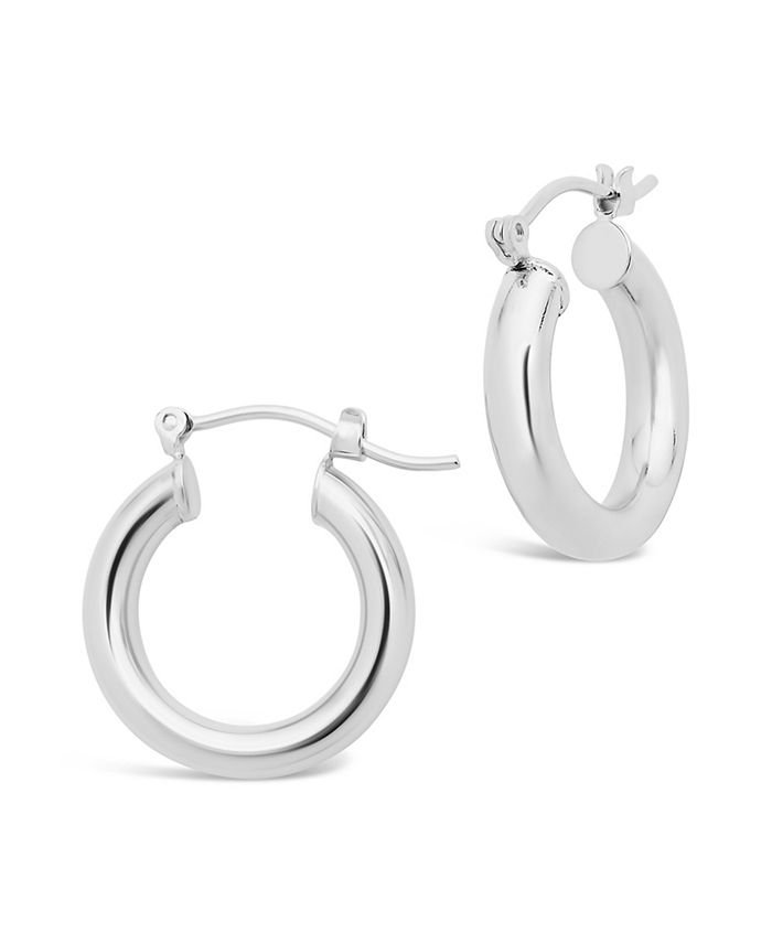 Sterling Forever Hoop and Disc Necklace Let it Snow Gift Set - Macy's