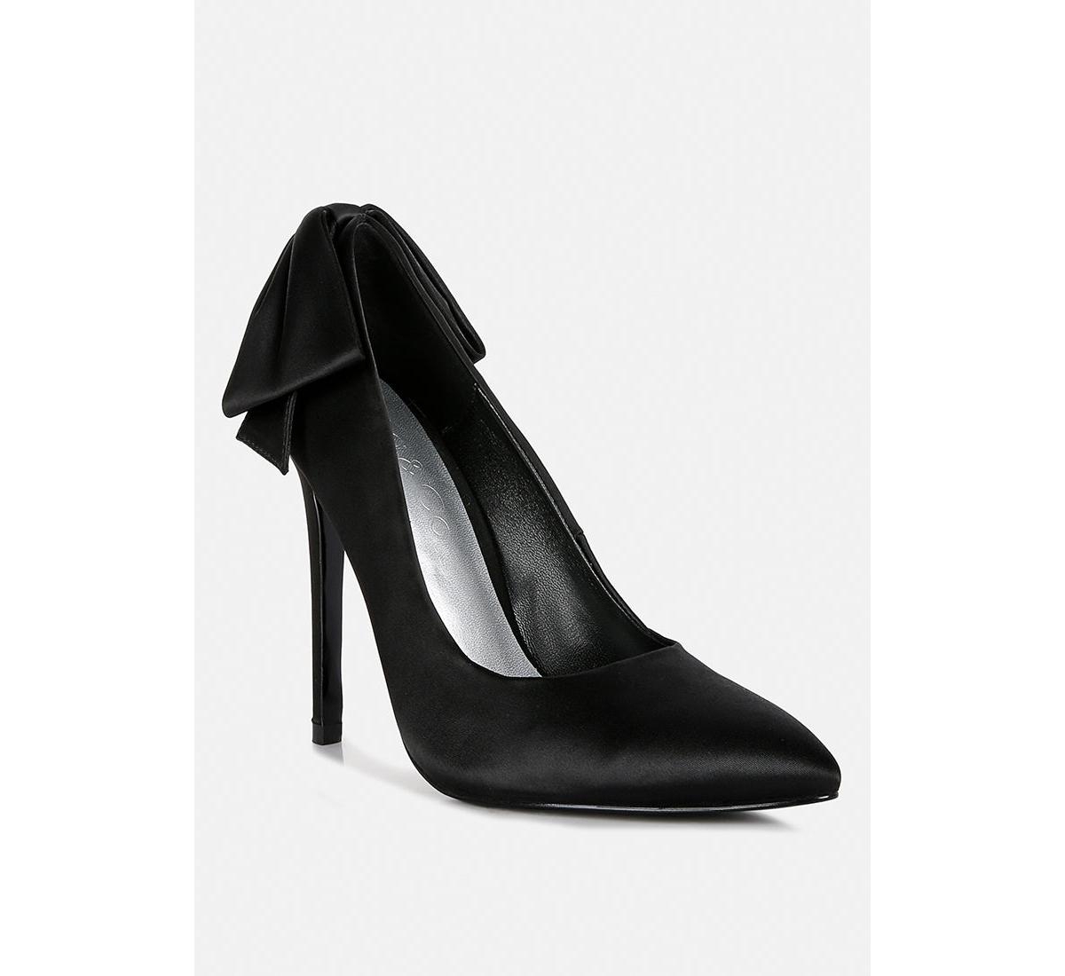Click here for Hornet Satin Stiletto Pumps - Black prices