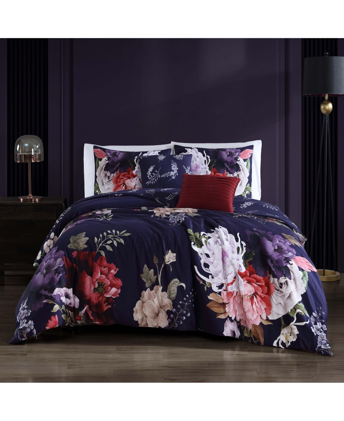Click here for Bebejan Deep Purple Garden Bedding 200 Thread Coun... prices