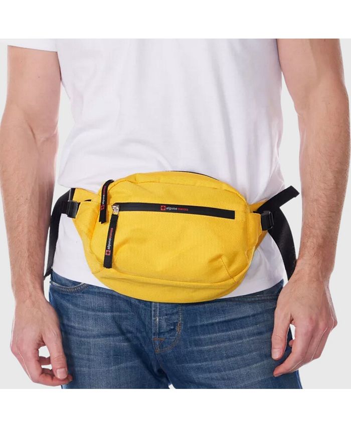 Alpine Swiss Men's Fanny Pack Adjustable Waist Bag Sling Crossbody ...