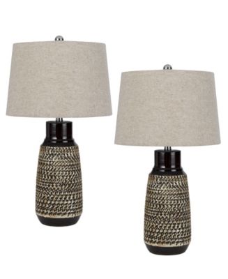27" Height Ceramic Lamp Set - Macy's