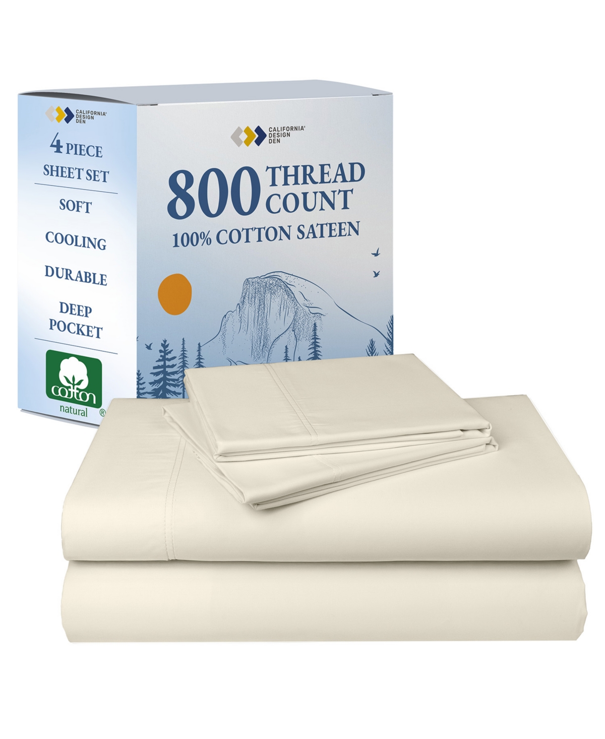 Click here for California Design Den Luxury Bed Sheets Set - 800... prices