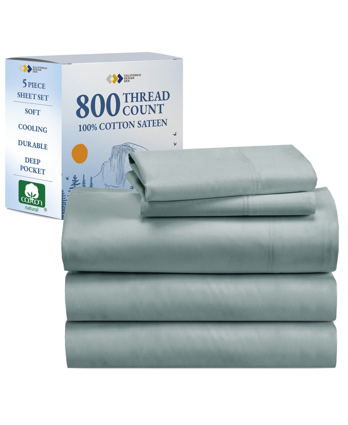 Click here for California Design Den Luxury Bed Sheets Set - 800... prices
