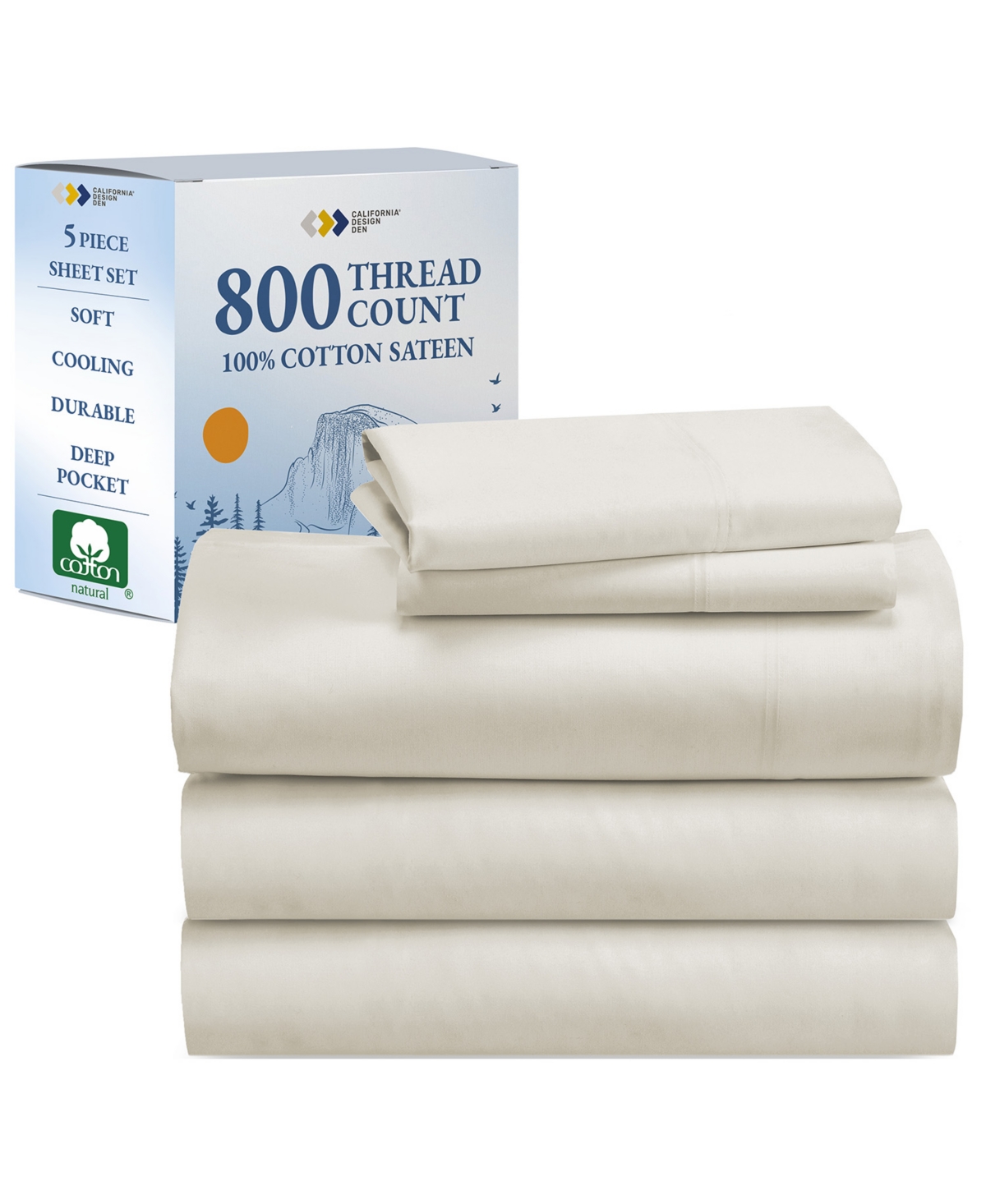 Click here for California Design Den Luxury Bed Sheets Set - 800... prices
