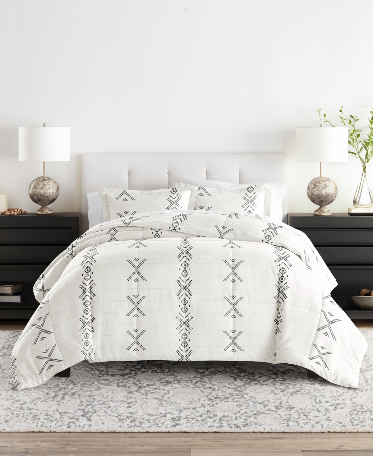 Click here for ienjoy Home Urban Stitch Patterned Comforter Set... prices