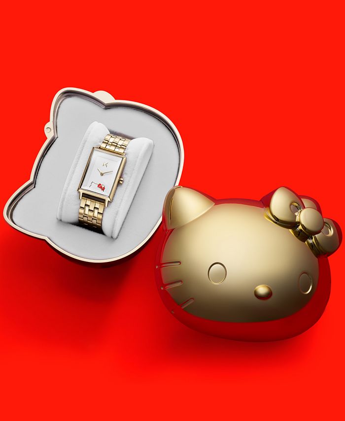 MVMT Women's Signature Square Hello Kitty Gold-Tone Stainless Steel ...