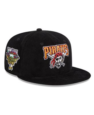 Men's New Era Black Pittsburgh Pirates Throwback Corduroy 59FIFTY ...