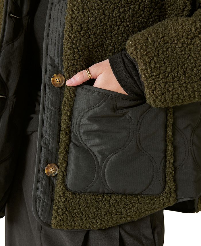 Lucky Brand Women's Reversible Mixed Media Jacket - Macy's