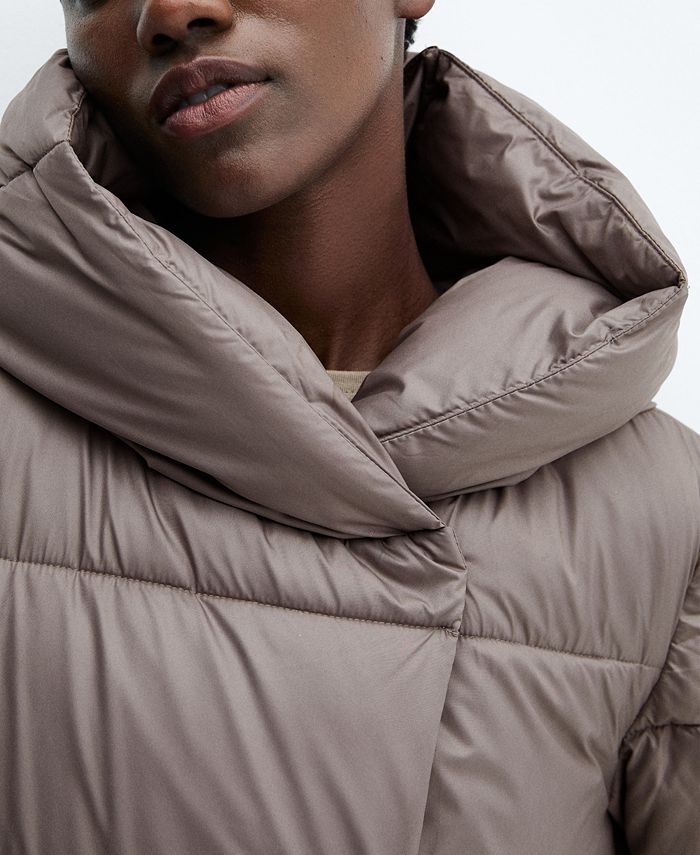 MANGO Women's Quilted Cross Jacket - Macy's