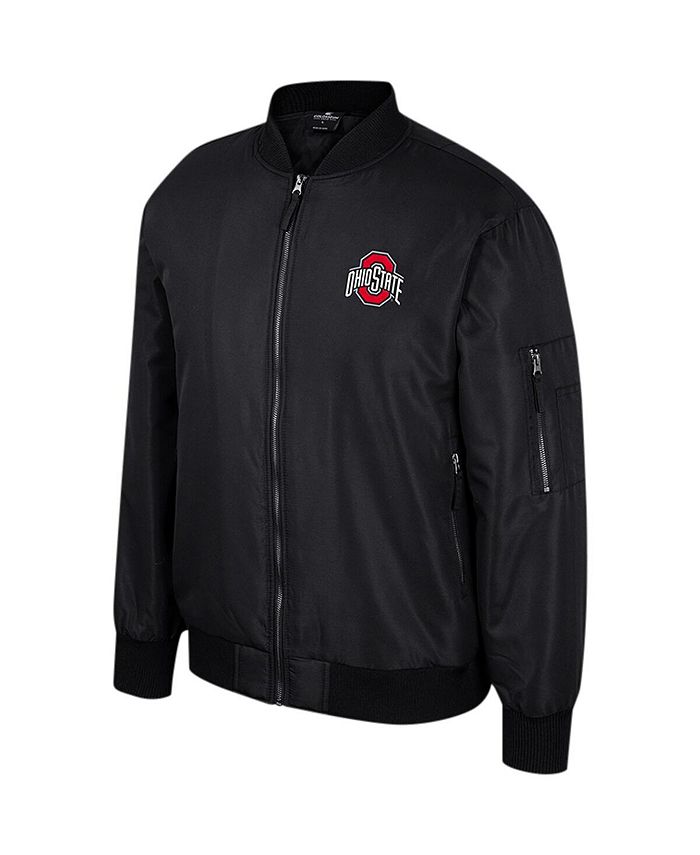 Colosseum Men's Black Ohio State Buckeyes Full-Zip Bomber Jacket - Macy's