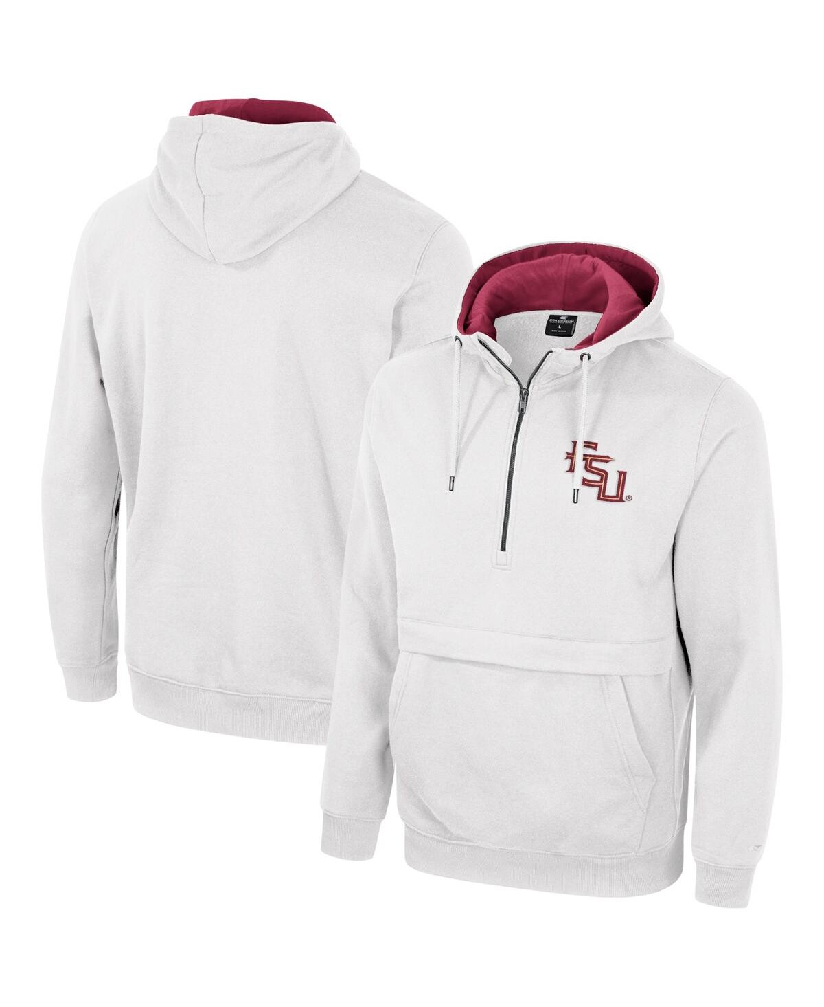 Click here for Mens Colosseum White Florida State Seminoles Half-... prices