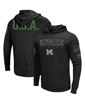 Men's Colosseum Black Michigan Wolverines Big and Tall OHT Military-Inspired Appreciation Tango ...