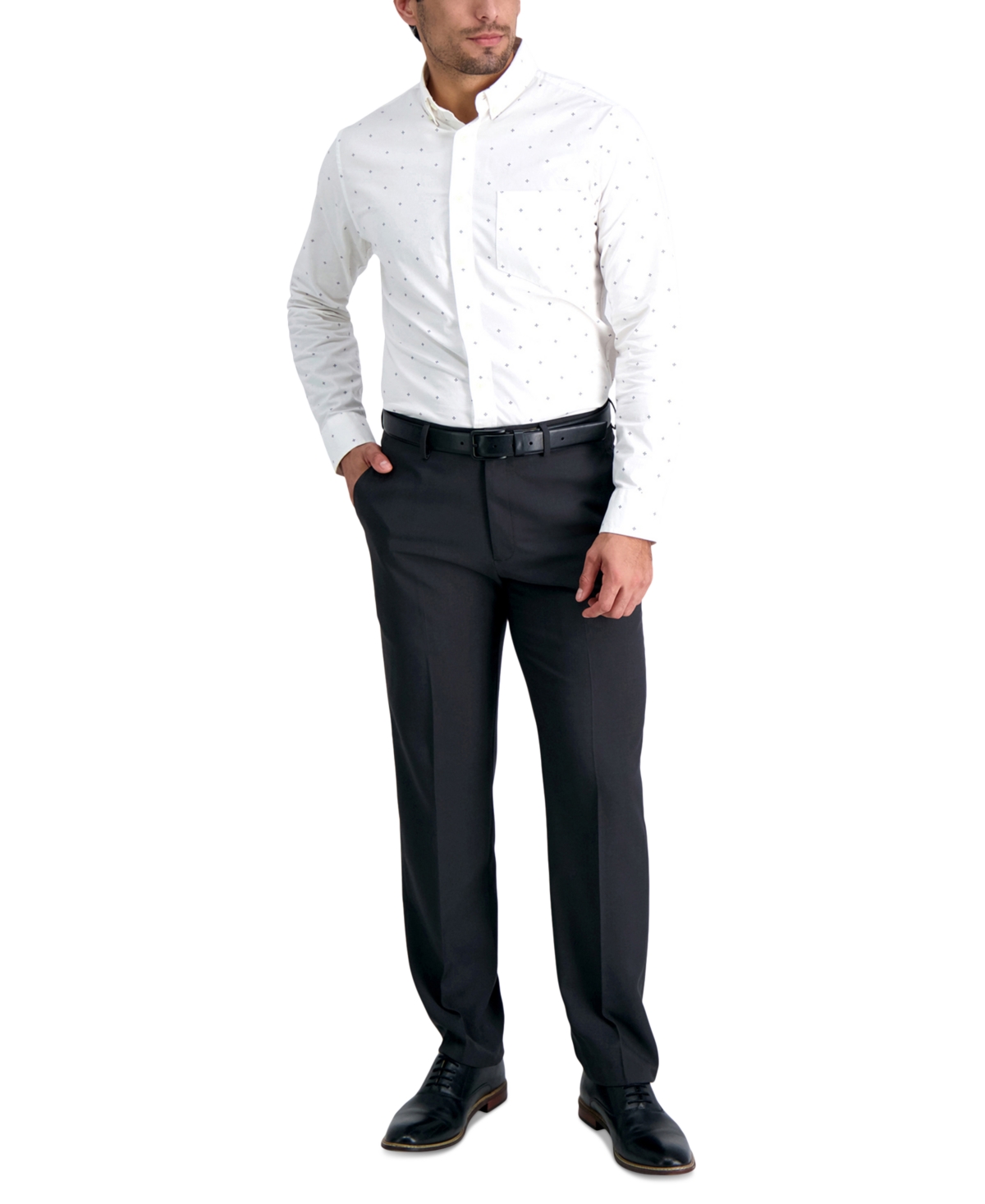 Click here for Haggar Mens Premium Comfort Straight-Fit 4-Way Str... prices