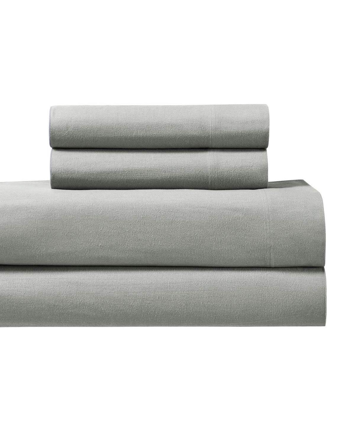 Click here for Heavyweight Flannel Sheet 4-Piece Set  King - Gray prices
