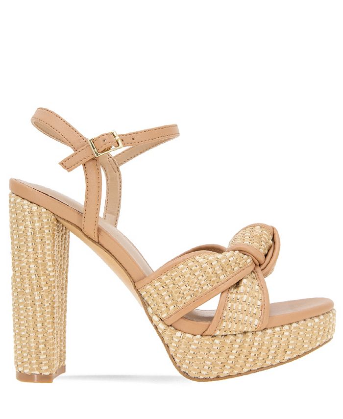 BCBGeneration Women's Orlie Raffia Platform Sandal - Macy's