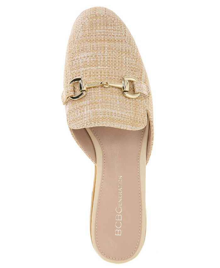BCBGeneration Women's Zorie Tailored Slip-On Loafer Mules - Macy's