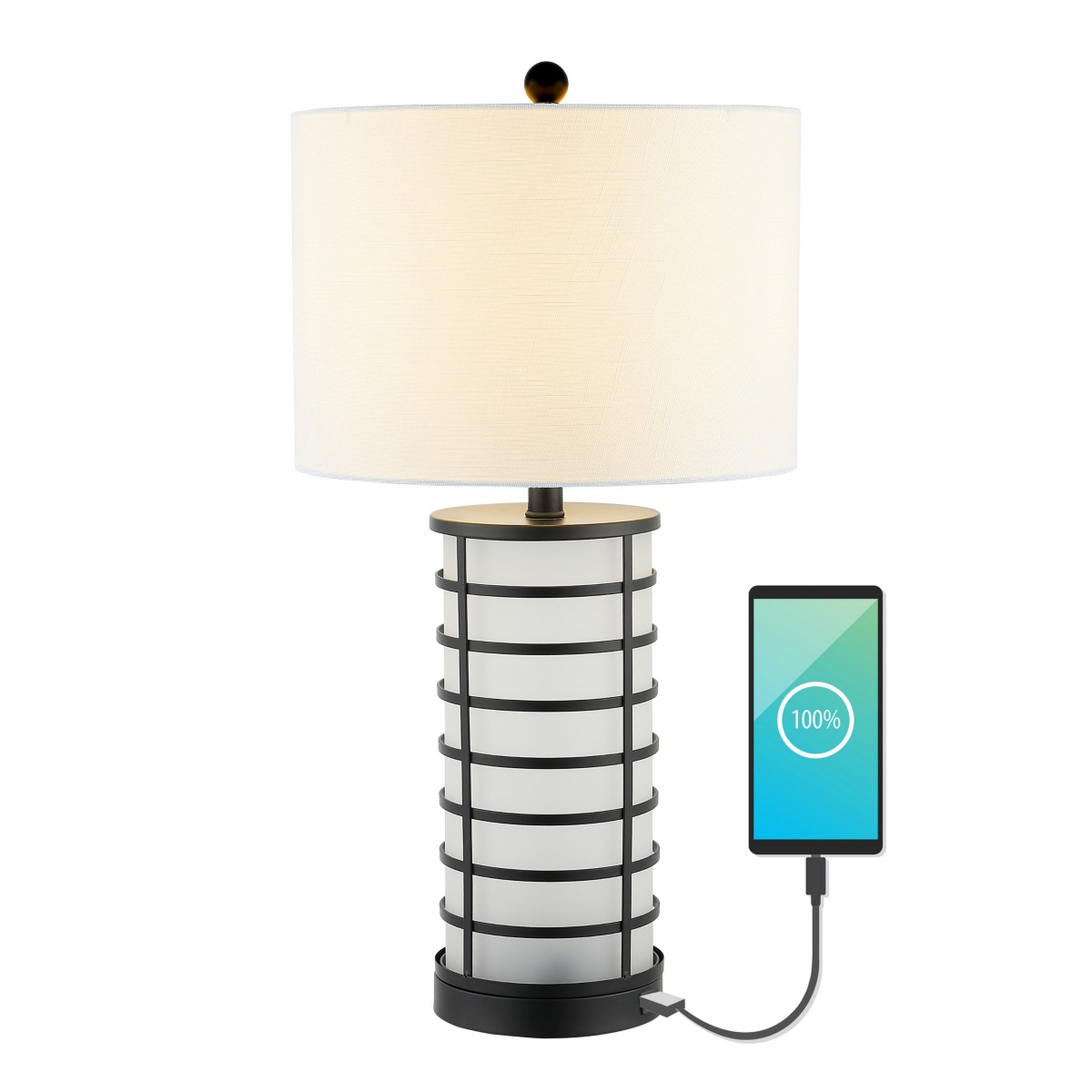 Click here for Jayce Modern Industrial Iron Nightlight Led Table... prices