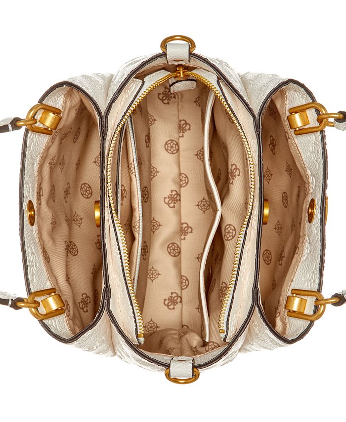 GUESS Izzy Peony Small Girlfriend Satchel - Macy's