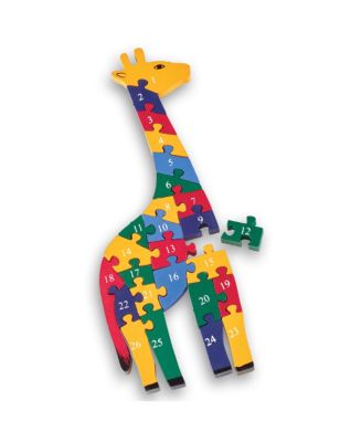 Colorful 26-Piece Giraffe Number Puzzle - Helps Develop Motor and ...