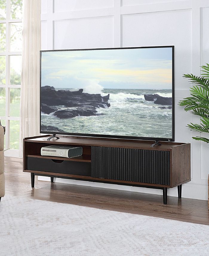 Manhattan Comfort Duane 59.25" Medium Density Fibreboard Ribbed TV ...