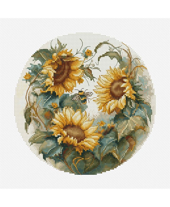 Luca-S Sunflower Counted Cross-Stitch Kit - Macy's