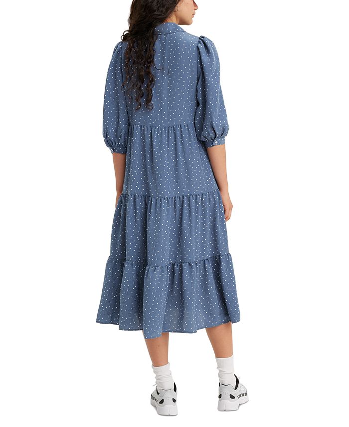 Levi's Women's Cynthia Button-Front A-Line Midi Dress - Macy's