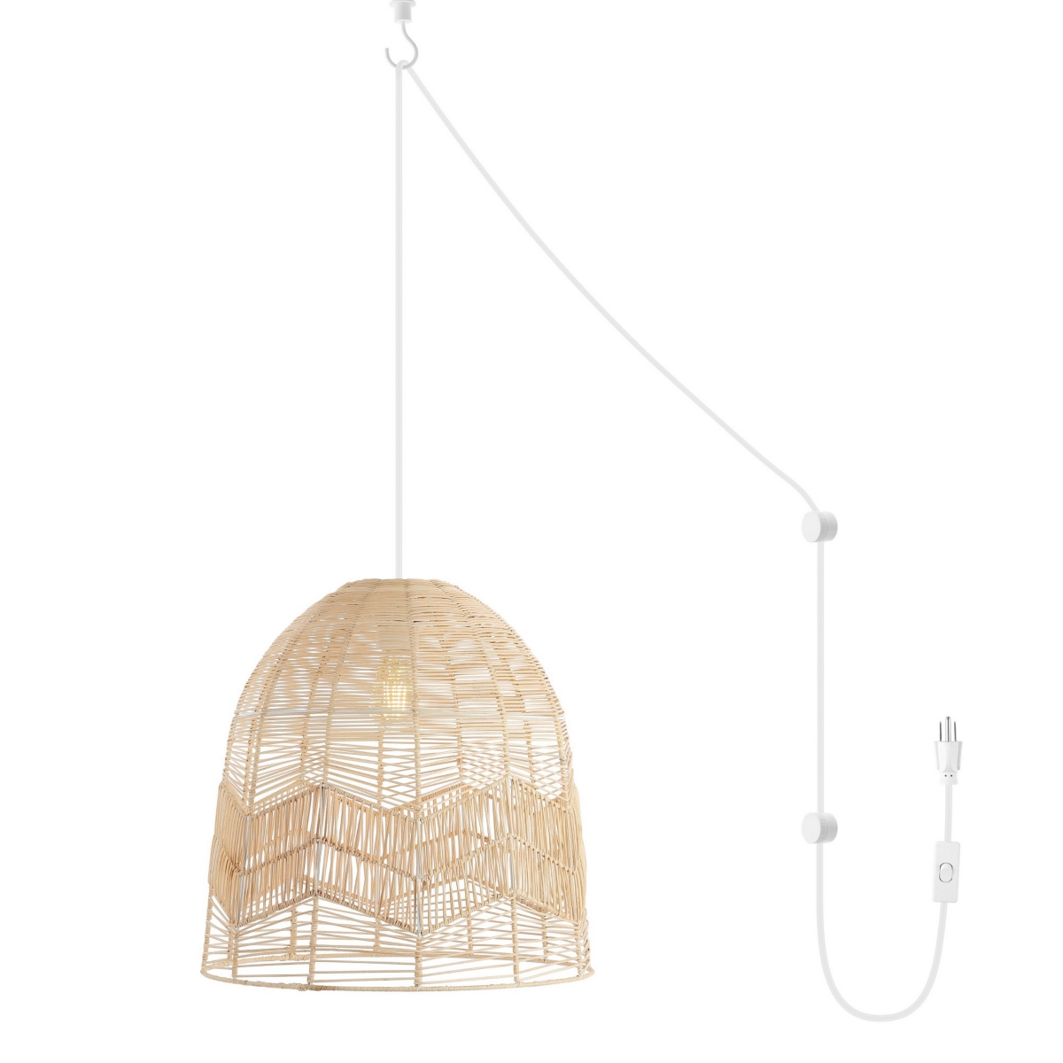 Click here for Sofia Farmhouse Coastal Rattan Led Pendant - Light... prices