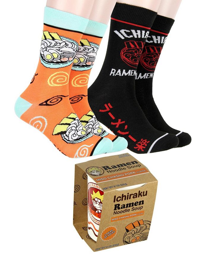 Naruto Shippuden Unisex Adult Ichiraku Ramen Noodle Soup Cup Gift Set 2 ...